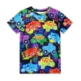 Byoo Big Boys Tshirt Cute Cartoon Cats Print Short Sleeve Crew Neck ...