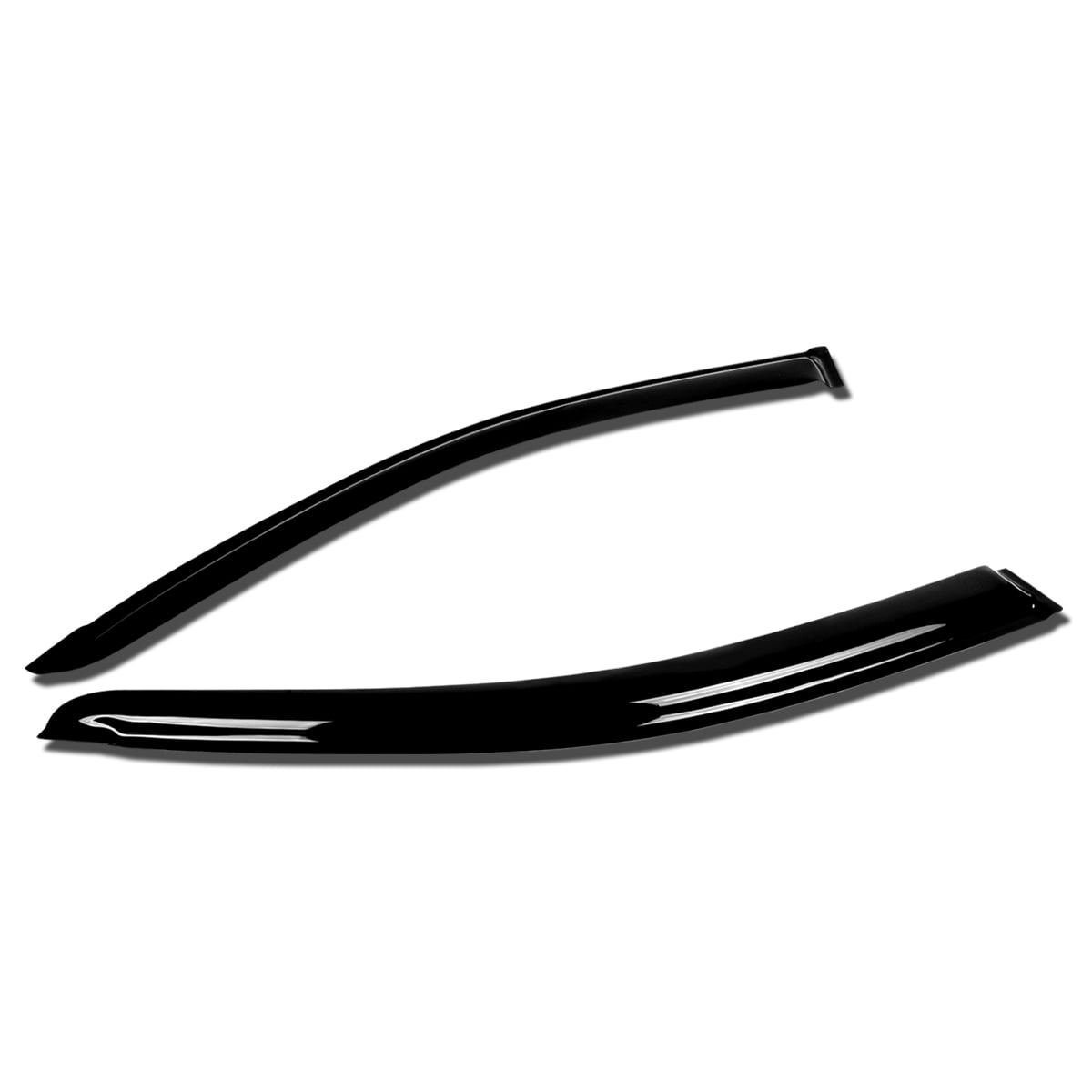 DNA Motoring Window Visor Deflector Rain Guard, Dark Smoke, Fits 08-16 ...