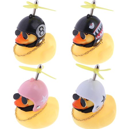 4Pcs Rubber Duck Cute Toy Car Ornaments Yellow Duck Car Dashboard ...