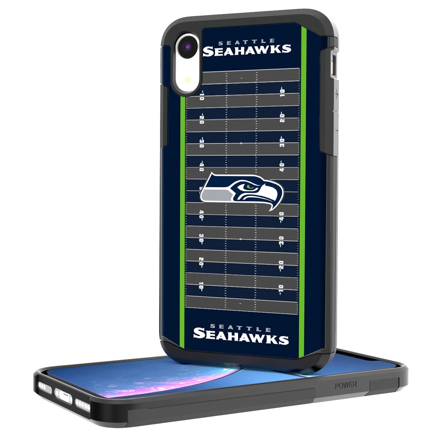 Seattle Seahawks iPhone Rugged Field Design Case - Walmart.com ...