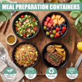 50 Pack 50 oz Meal Prep Containers Disposable with Lids 1 Compartment ...