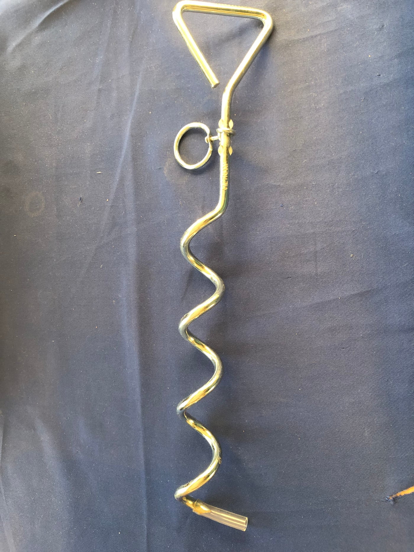 12 pack Spiral Steel Screw stakes 18" for Secure Above Ground Cover ...