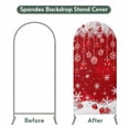 Christmas Red Arch Backdrop Cover 4x1.65 Ft, Spandex Wedding Arch Stand ...