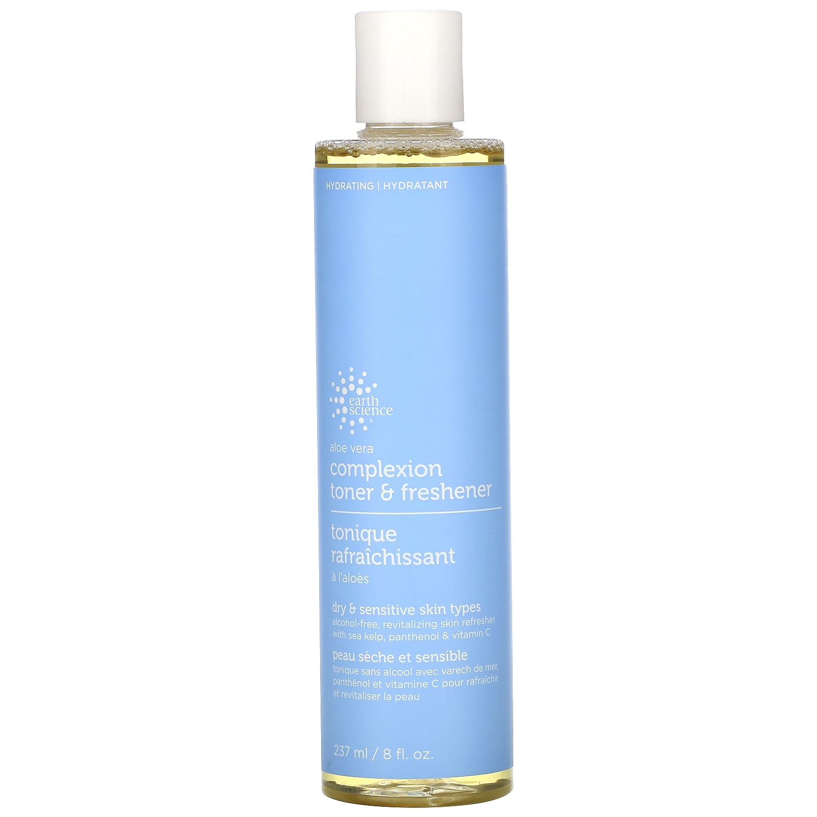 Earth Science Aloe Vera Complexion Toner & Freshener, Alcohol Free, 8 ...
