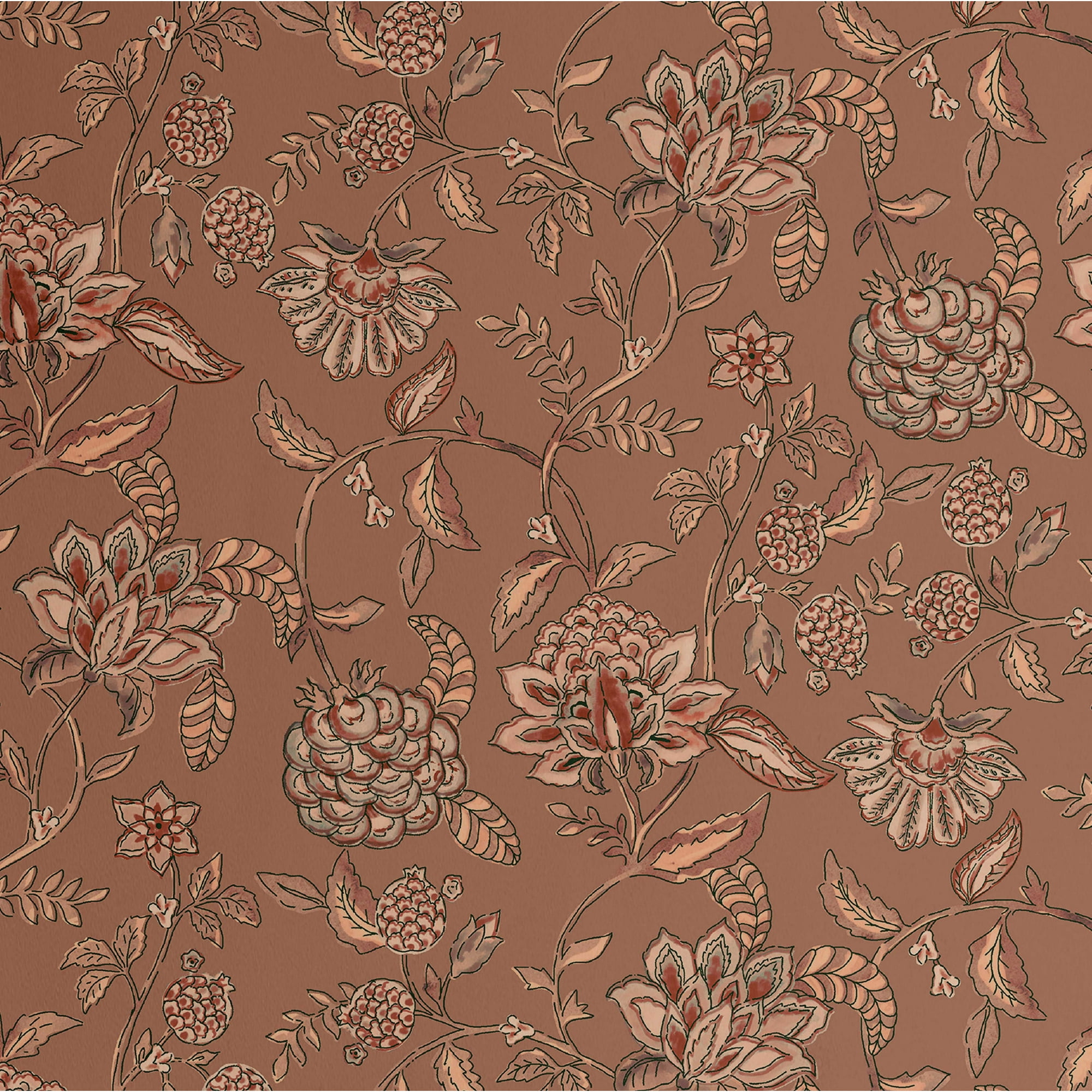Click here for S4sassy Botanical Floral Wallpaper - Brown Wall Co... prices