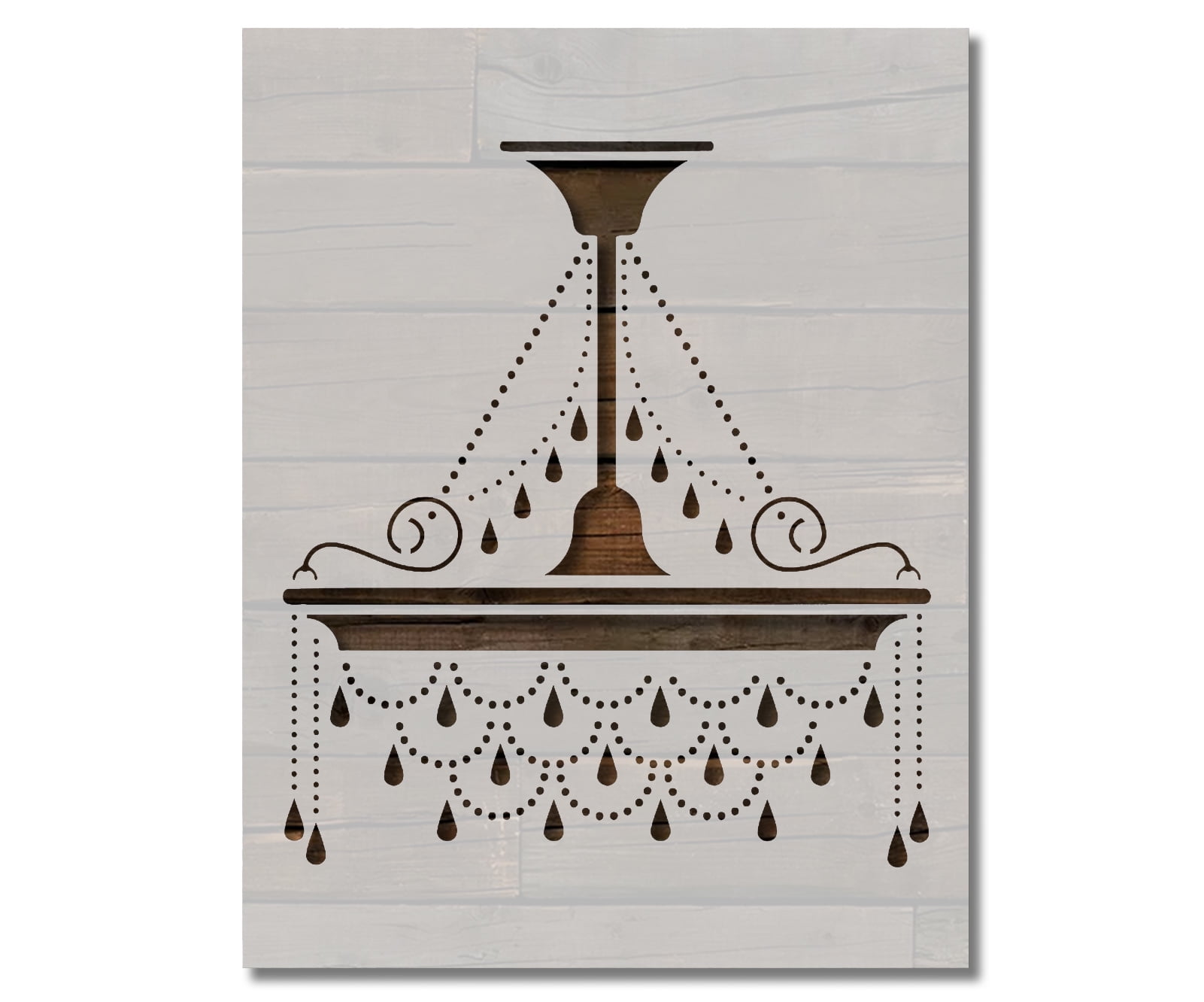 Chandelier Hanging Light Fixture Lamp Stencil Template Reusable 8.5 x ...
