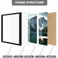 11x15 Picture Frame with Real Glass - Display Pictures 10x14 with Mat ...