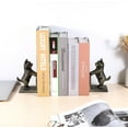 2 Pack Dog Decorative Bookends for Shelf - Cast Iron Book Ends Cute Dog ...