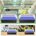120-Cell Self- Seed Starter Tray with Grow Light, 1–24H Timer, Humidity ...
