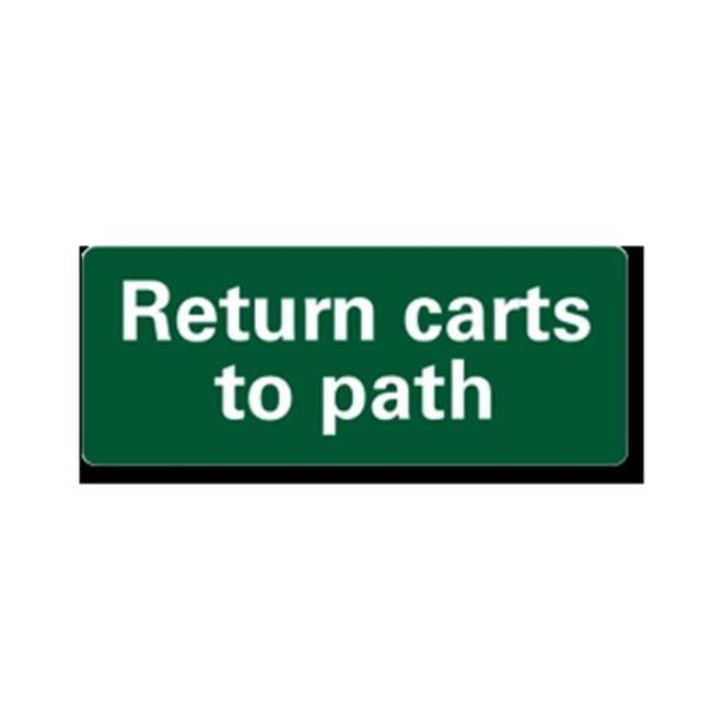 EverMark Return Carts to Path Clip-On Sign - Walmart.com