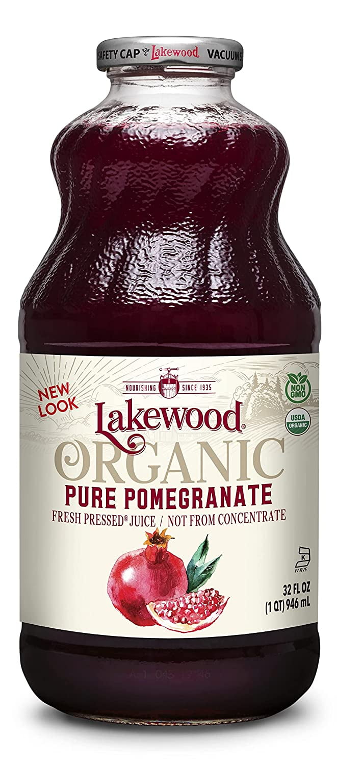 Lakewood Organic Pure Juice Fresh Pressed Pomegranate 32 fl oz ...