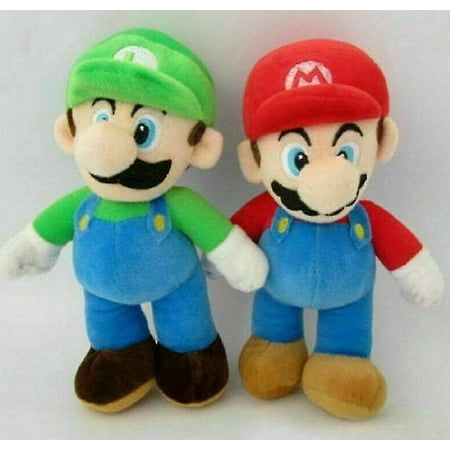 Super Mario Bros Plush Doll Mario Luigi Soft Stuffed Animal Teddy Toys ...