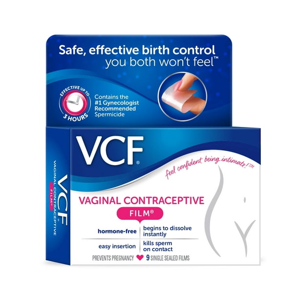 VCF Vaginal Contraceptive Spermicide Film, 9 Ct - Walmart.com