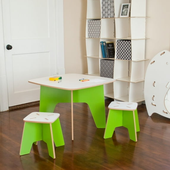Sprout Folding Modern Kids Table and Stool Set - Walmart.com