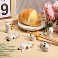 1Set 6Pcs 6 Styles Cat Ceramic Chopsticks Stand Chopsticks Rest Mixed ...