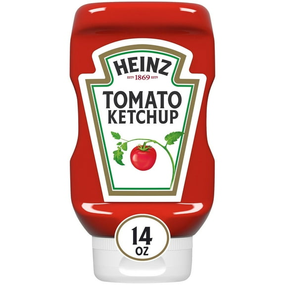 Heinz Classic Glass Ketchup Bottles 14 Oz Pack of 2 Kosher Ketchup Made ...