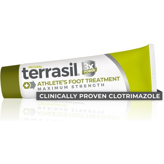 Terrasil Antifungal Treatment Cream, MAX Strength Clotrimazole 1%, 6X ...