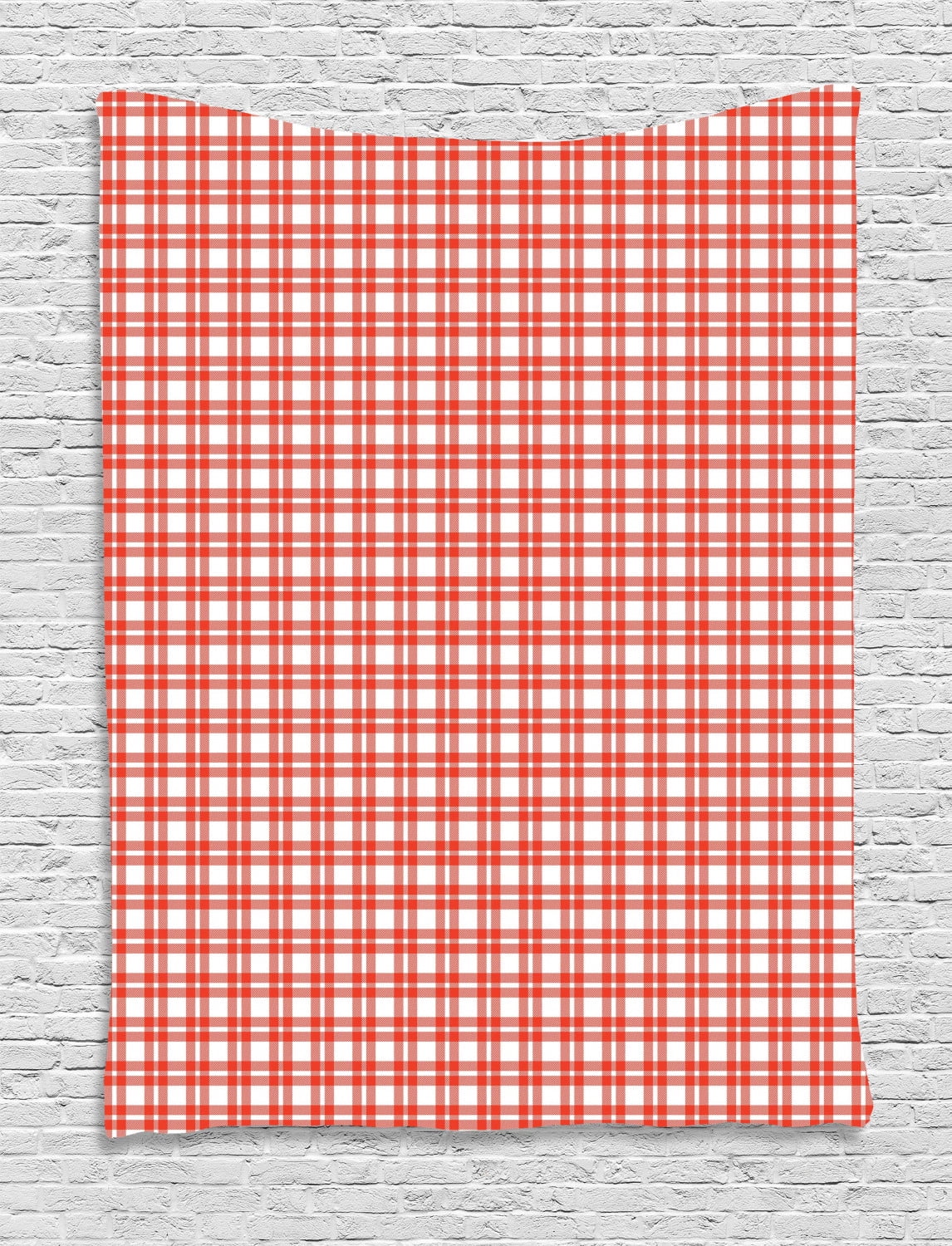 Plaid Tapestry, Colored and Checkered Country Picnic Pattern Repeating ...