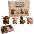 DIY Animal Beading Kit for Adults & Teens,3D Beaded Pet DIY Kit, Cute ...