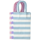 8 Packs: 13 ct. (104 total) Small Pastel Stripe Gift Bags by Celebrate ...