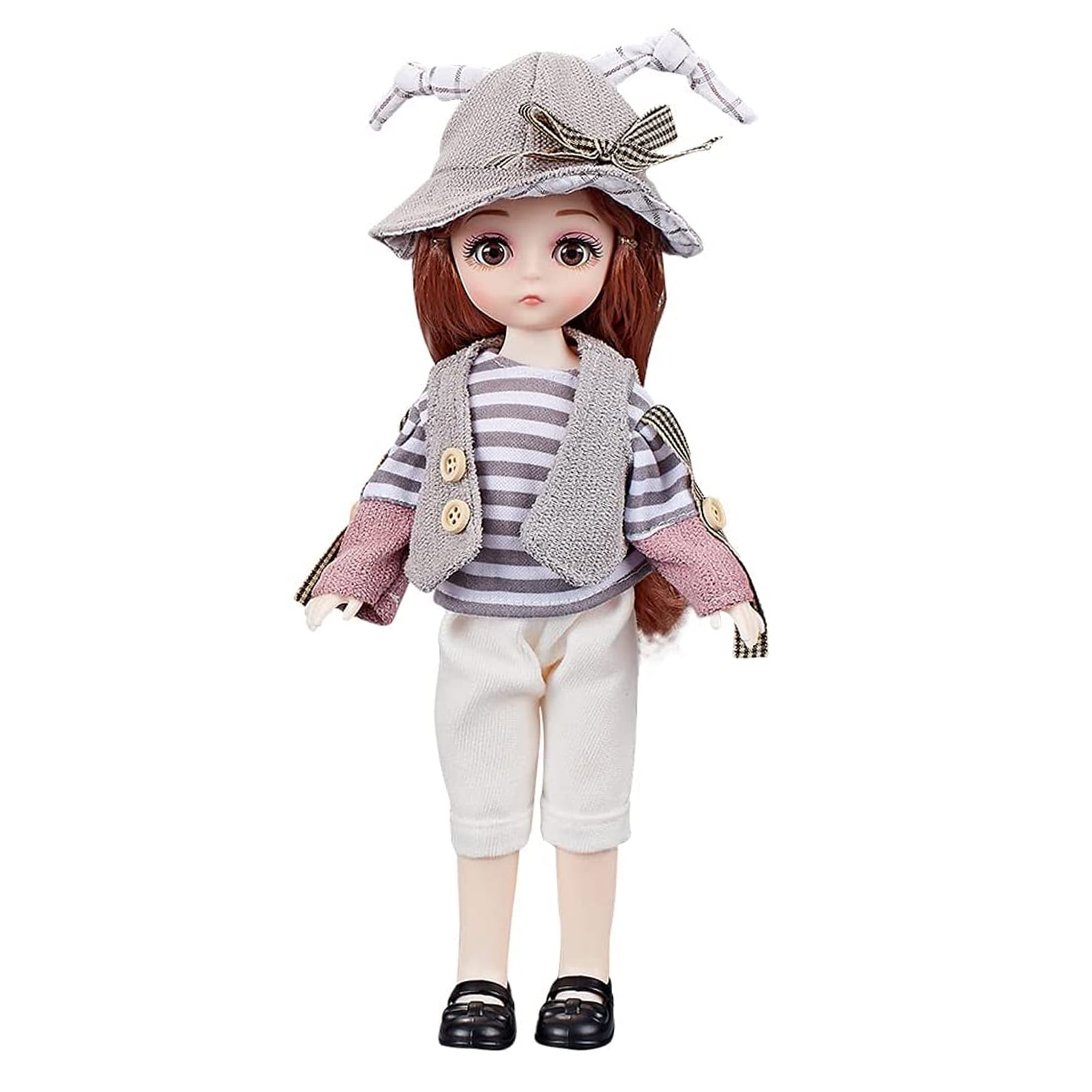 Firlar 2 Inch DIY Toy For 3-6 Years 13 Movable Joint Doll With Clothes ...