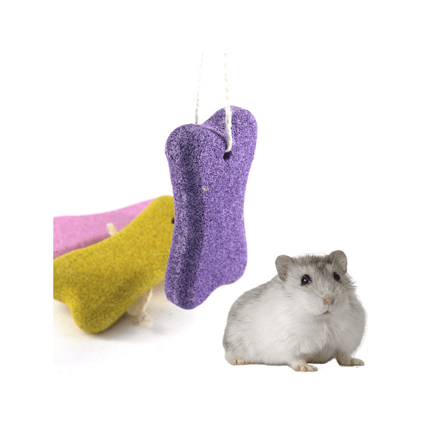 1Pcs Pet Teeth Grinding Stone Natural Hamster Lava Bites Small Animals ...