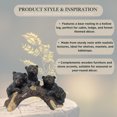 Rustic Bear in a Log Figurine - Woodland Bear Statue for Cabin and ...