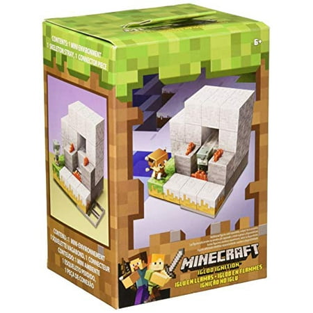 Mattel Minecraft Mini Figure Environment Igloo Amatchboxush Playset ...
