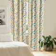 Ambesonne ABC Curtains, Letters Alphabet ABC, Pair of 28"x84 ...