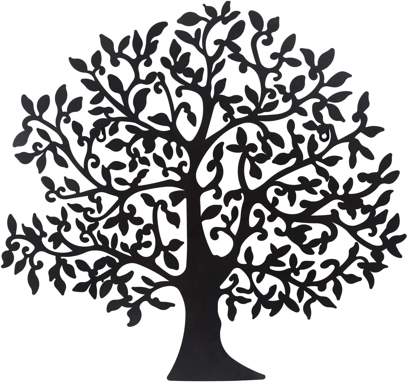 Homebeez Large Metal Family Tree of Life Rustic Decorative Wall Hanging ...