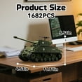 GZBrick WWII Tank Building Set, 1682PCS, Compatible with LEGO - Walmart.com