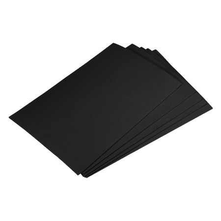 EVA Foam Sheets Black Self-Adhesive Back 11.8 x 7.8 Inch 2mm Pack of 5 ...