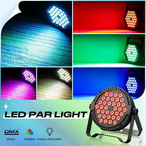 Par Light 36LED RGB 3-in-1 Stage Lights Colour Mixing for Party DJ ...