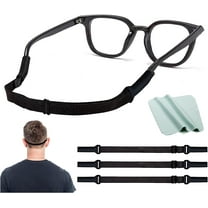 Black Glasses Strap, Sports Sunglasses & Eyeglasses Holder Straps for ...