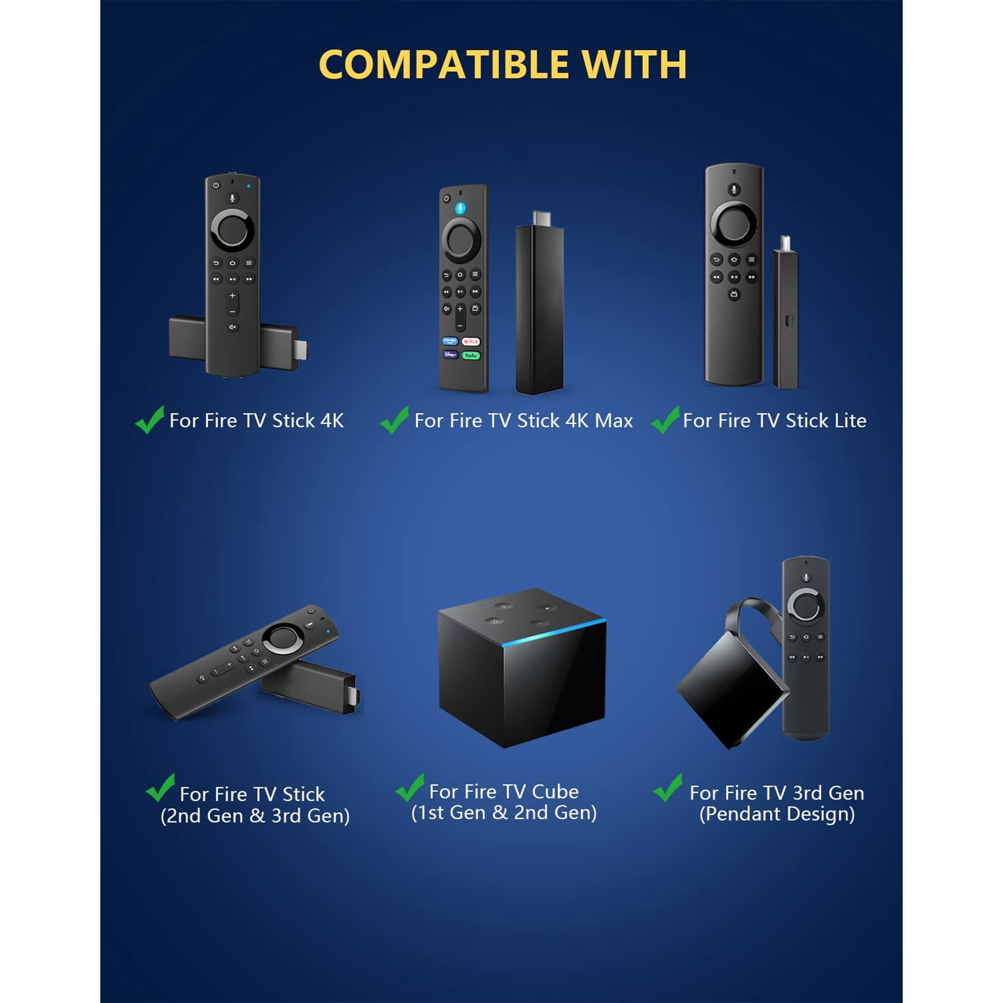 Buy 2 Pack Replacement Voice Remote (3rd GEN) L5B83G with TV Controls ...