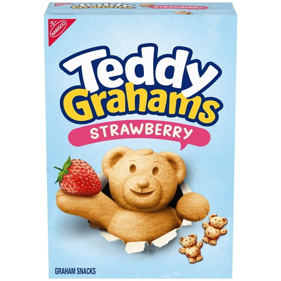 Teddy Grahams Honey Graham Bear-Shaped Crackers, Healthy Snacks for ...