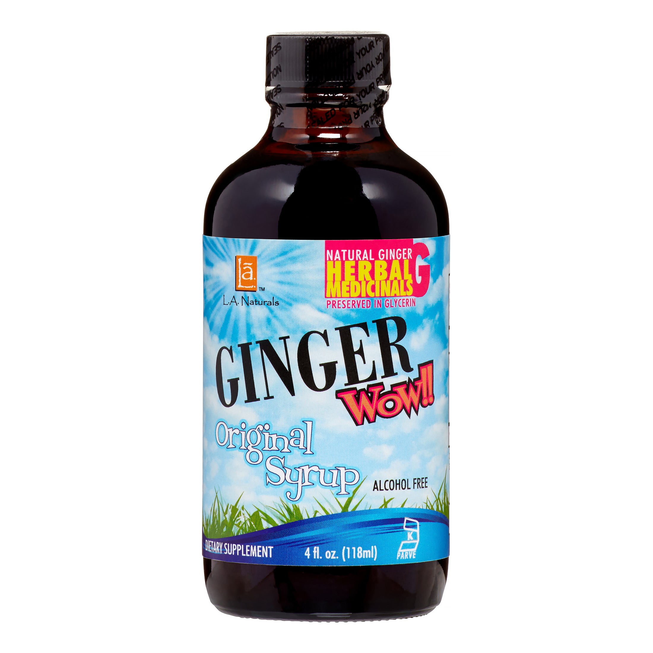 L A Naturals Ginger Wow! Syrup Original, 4 Oz - Walmart.com