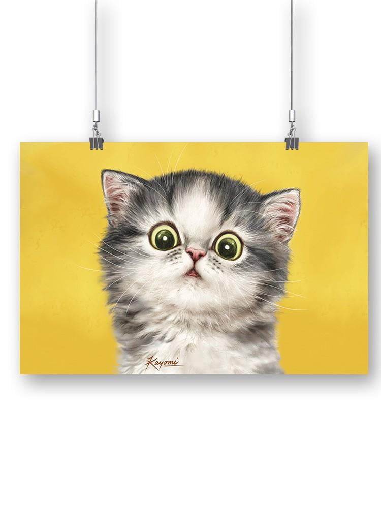 Kittens Staring Poster - Kayomi Harai Designs, - Walmart.com