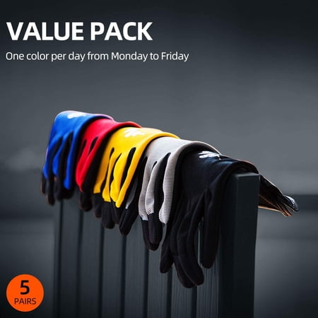 Vgo 5-Pairs Multi-Functional Safety Work Gloves, Builder Gloves ...
