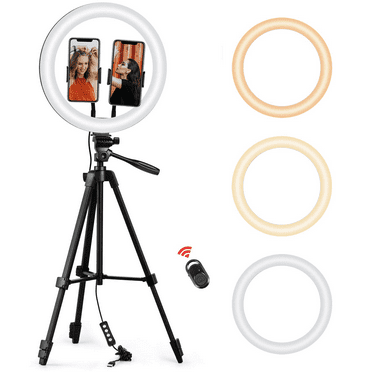 Bower 12-inch LED RGB Ring Light Studio Kit with Special Effects; Black ...
