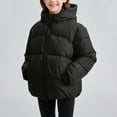 CLOISE Black Puffer Jacket Kids Boys with Hood Short Pockets Snowsuit Snow Outwear 2-12T ...
