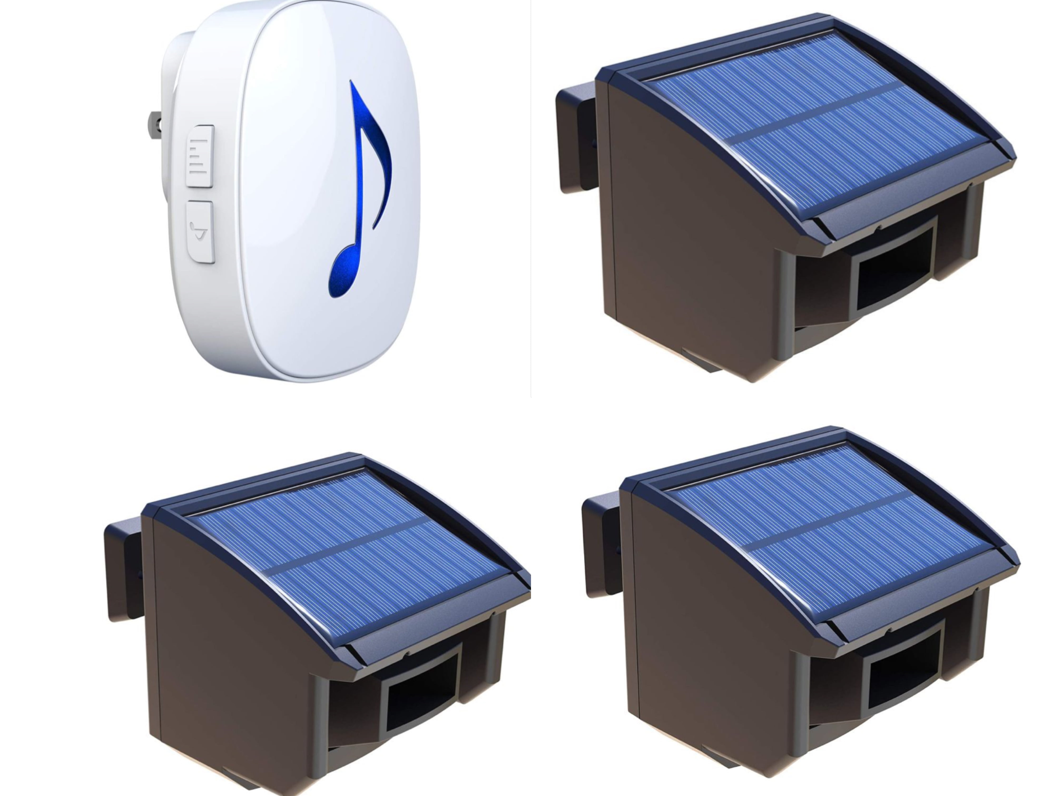 Htzsafe Solar Wireless Driveway Alarm System-1/4 Mile Long Transmission ...