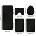 Bathroom Rug 5Pcs Large Bath Rug Mat Set 5Pc For Toilet Mats Soft ...