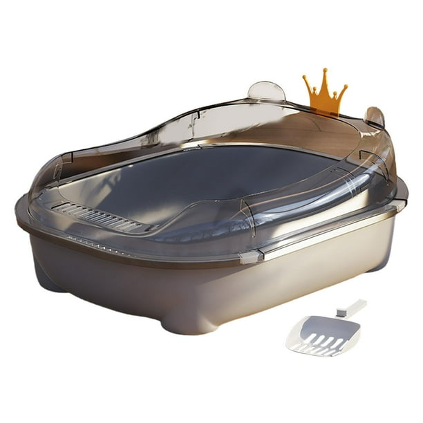 TISHITA Cat Litter Box Cats Litter Basin Semi Enclosed with High Side ...