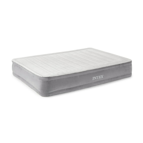 Intex 13in Queen Dura Beam Plus Series Mid Rise Airbed Mattress with ...