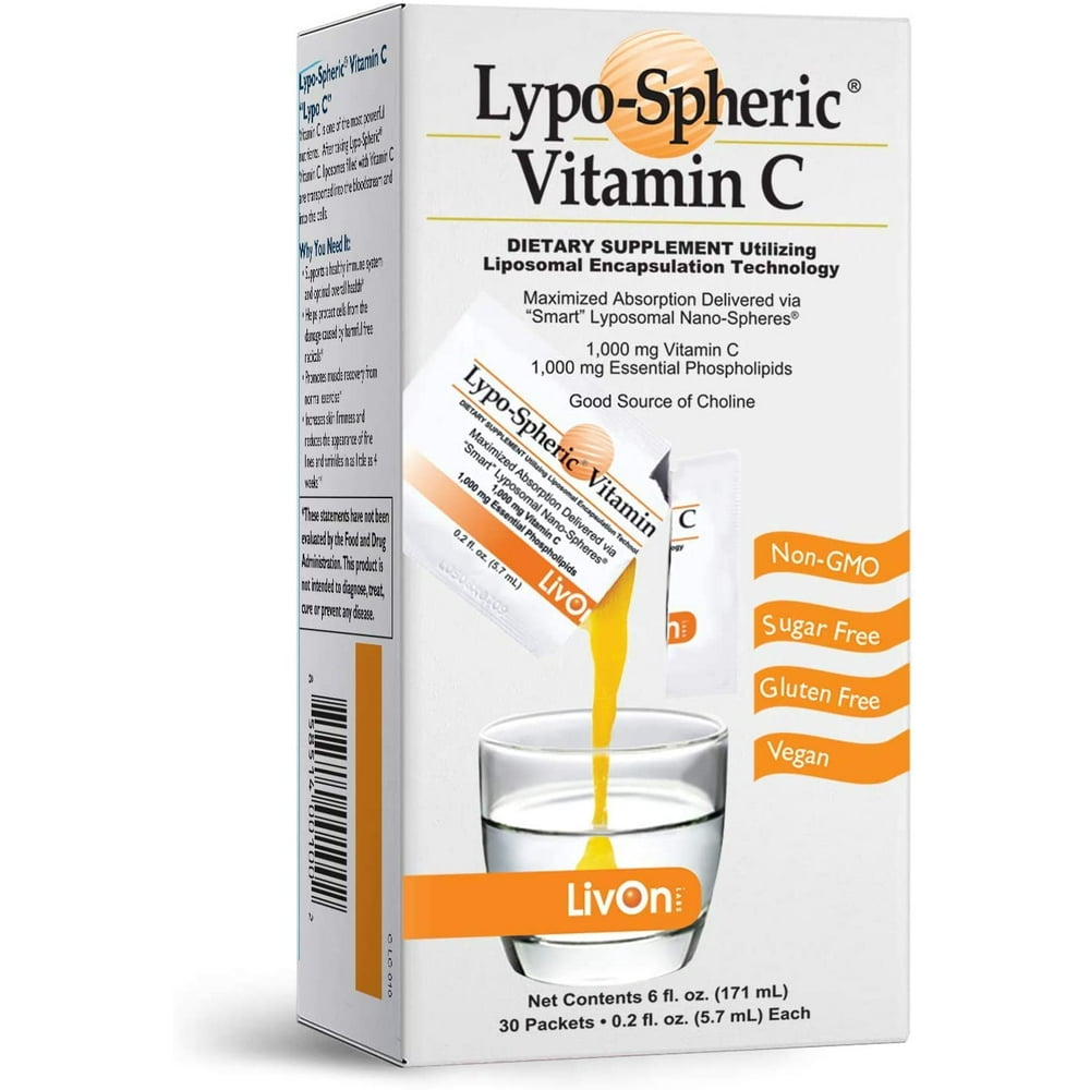 Lypo-Spheric Vitamin C - 30-Packet Carton by LivOn Labs - Walmart.com - Walmart.com