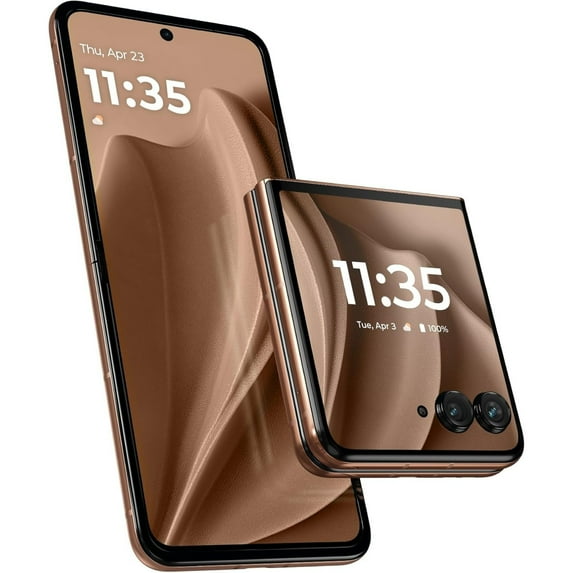 Restored Motorola razr+ 2025 5G 256GB - Unlocked - Pantone Mocha Mousse (Refurbished) - Walmart.com