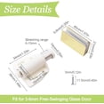 Glass Door Magnetic Catch Latch Closures Kit, Push Open Single Glass ...
