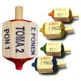 4pk Toma Todo Mexican Game 3in Pirinola Spinning Top Toy Wood Premium ...