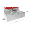 ALDKitchen Double Deep Fryer | 2-Basket Electric Fryer for Commercial ...